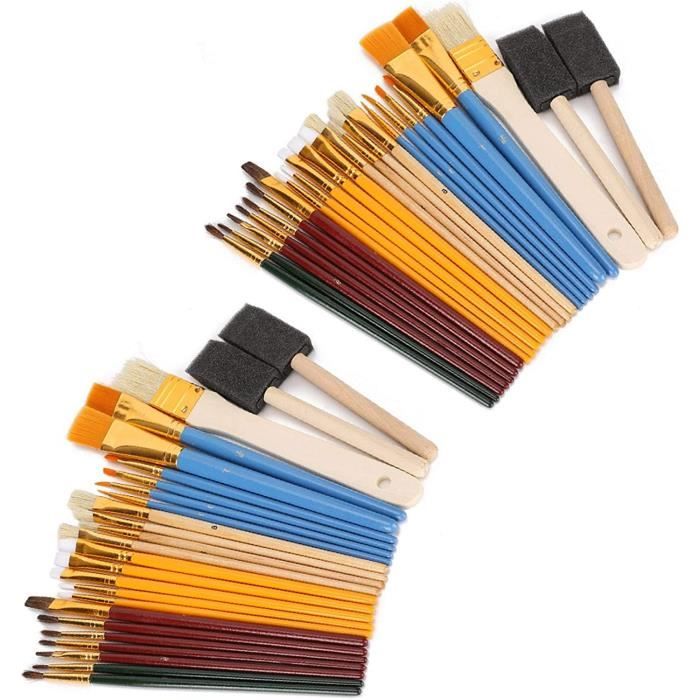 Art Brush Set 2 Sets de pinceaux, pinceaux de Peinture à l'huile ...