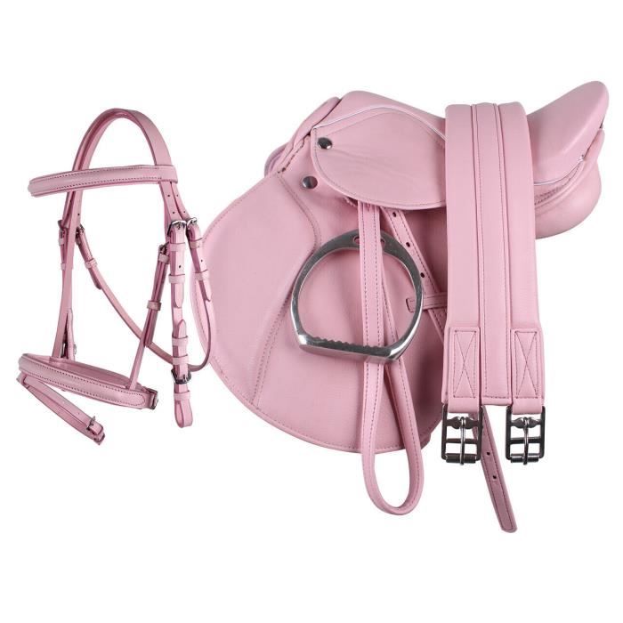 Equipement de selle complet QHP - rose - Poney - Cdiscount Sport
