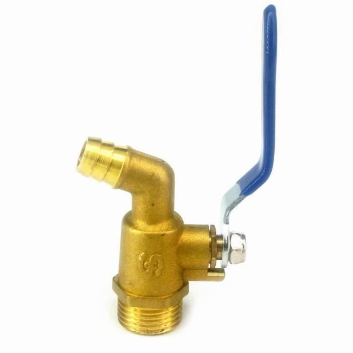 Valve,Robinet d'eau chaude à une poignée en laiton, raccord fileté mâle ...