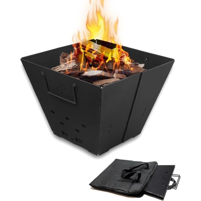 Brasero Portable Pour Le Camping, Brasero Pliable D'Extérieur Avec Sac ...