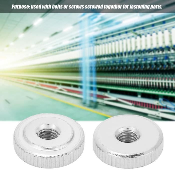 Cikonielf Qiilu écrou moleté en acier au carbone 10 pièces GB807 M4 M5 ...