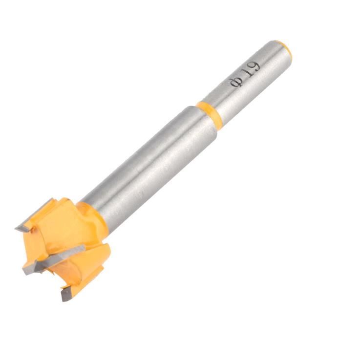 Foret à bois - DIOCHE - 19 mm - Acier - Ouvre-trou - Perçage rapide ...