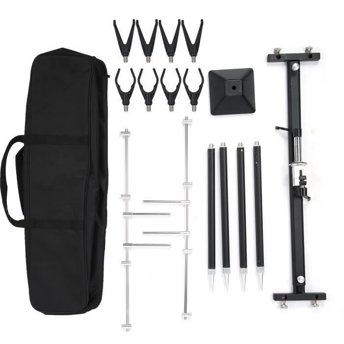 GOTOTOP Support de canne à pêche Support à Quatre Pieds de Canne à Pêche en Mer de Réservoir en ...