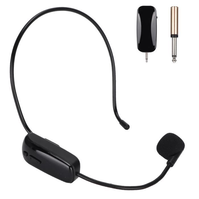 Microphone, Casque de Microphone Sans Fil UHF Stable et Résistant à l ...