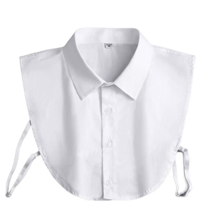CRAZE Demi-chemise de bureau pour homme avec bouton solide Dickey ...