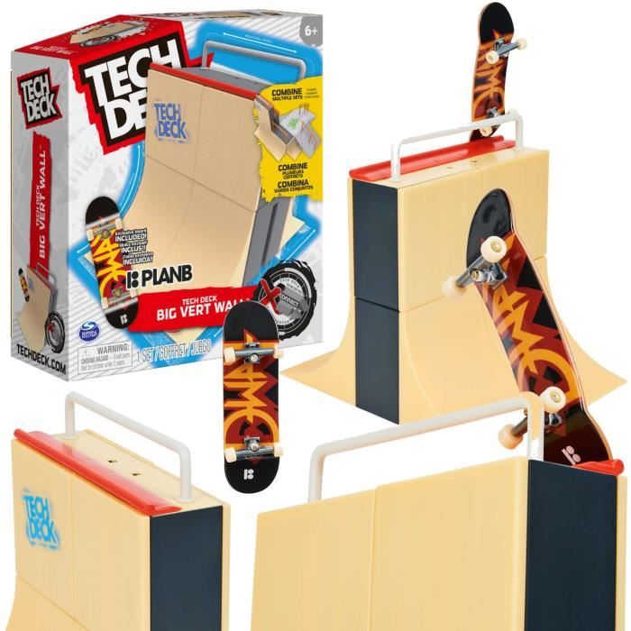Tech Deck fingerboard Big Vert Wall ramp set + skateboard - Cdiscount ...