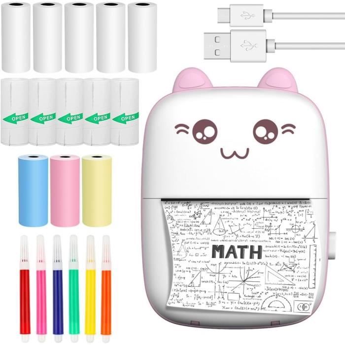 FGJCJ Mini Imprimante Photo Portable, Petite Imprimante Portable ...