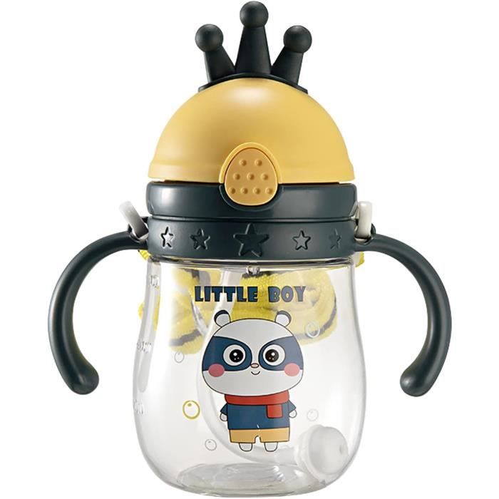 Eachpt Tasse Apprentissage Bebe 370ml Biberon Eau Bebe Gobelet Bebe Bec Anti Fuite Paille
