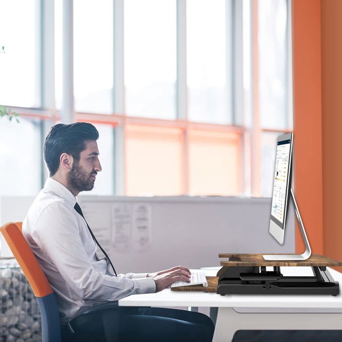 Poste De Travail Assis-Debout - 32" Bureau D'Ordinateur Assis-Debout ...
