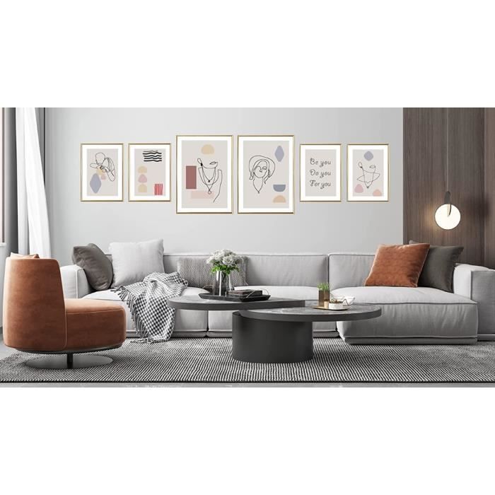 Lot de 6 affiches de décoration murale Posters assortis Tableaux ...