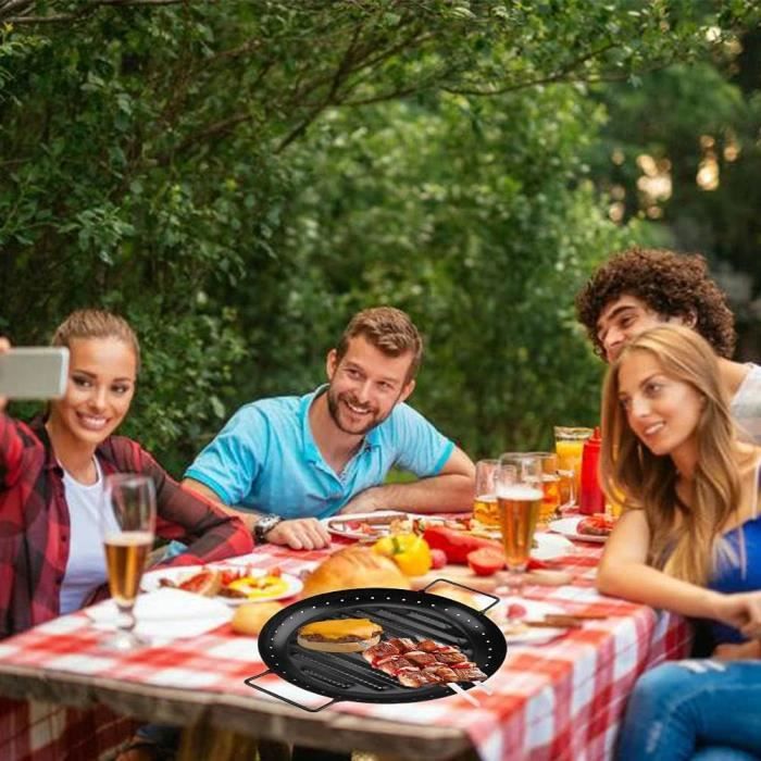 Barbecue À Rôtir Rond Plateau Barbecue Extérieur Poêle À Frire ...