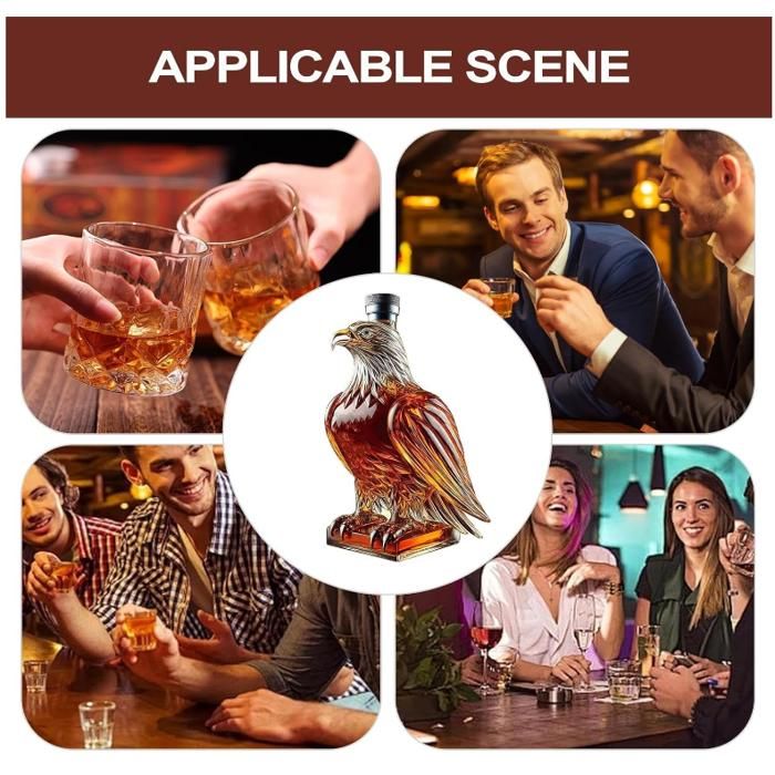 Bouteilles De Whisky Carafe Eagle En Verre Pour Whisky - Récipient et ...