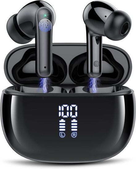 Ecouteurs Bluetooth sans Fil, Écouteurs Bluetooth 5.3 HiFi Stéréo ...