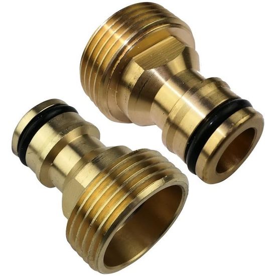 AERZETIX - Lot de 2 raccords - Nez de robinet - filetage mâles 3-4 ... AERZETIX - Lot de 2 raccords - Nez de robinet - filetage mâles 3-4 ...