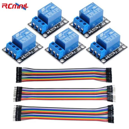 Module de relais SRD 05VDC SL C 1 canal 5V pour Arduino avec fil Dupont ...
