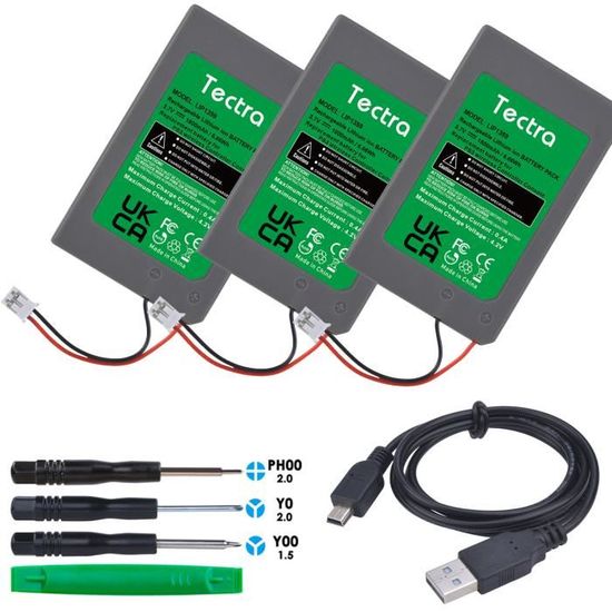 3 batteries - Batterie 1800mAh pour Sony Playstation 3 PS3 Dualshock 3 ...