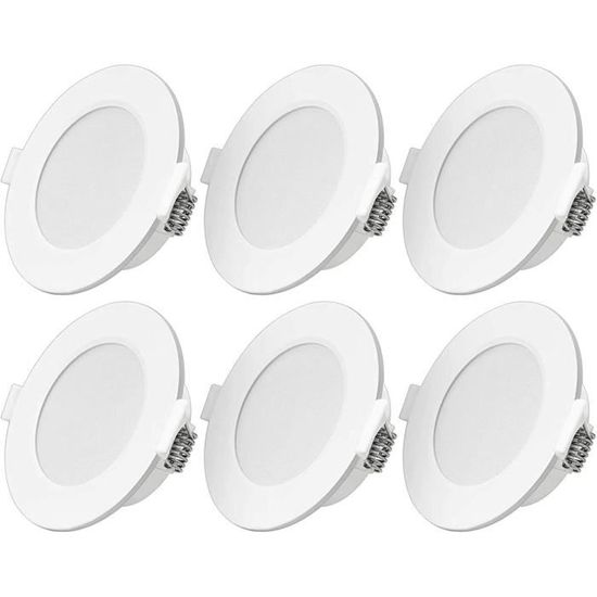 Spot Encastrable Led - Marque - Modèle - Blanc - Ultra Plat - 6W 500Lm ...