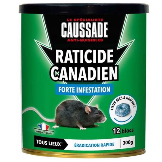 Blocs raticide canadien - forte infestation - 300g CAUSSADE - Cdiscount ...