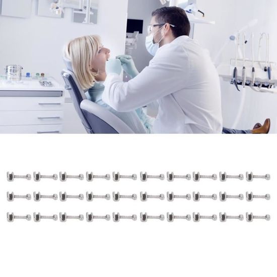 30 pièces crochet à sertir orthodontique en acier inoxydable crochet à ...