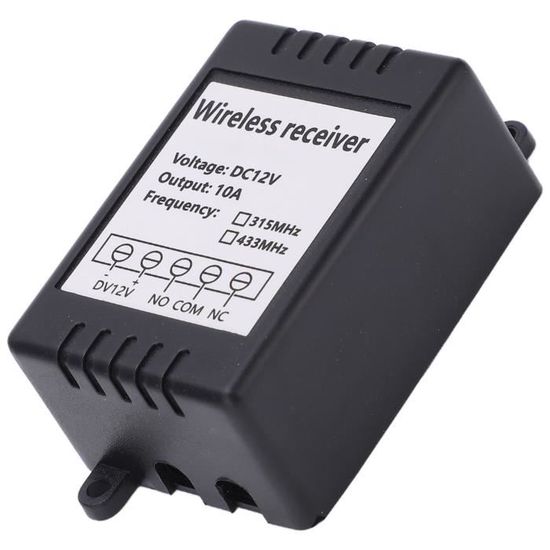 Duokon Récepteur sans fil monocanal 12V Télécommande de relais sans fil ...