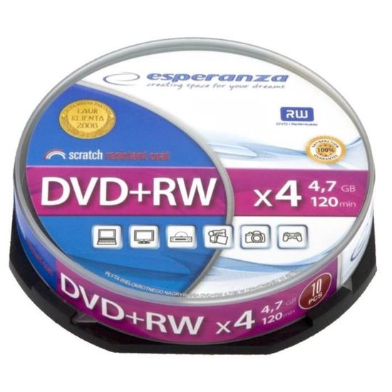 DVD + RW ESPERANZA [BOÎTE DE GÂTEAU 10 | 4,7 GO... - Cdiscount Informatique