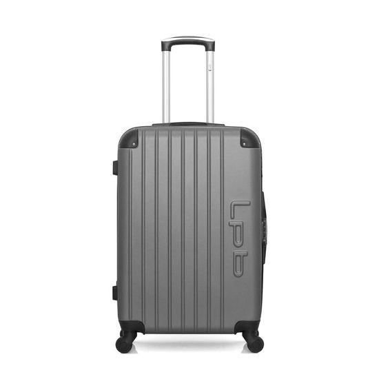 Valise - LPB LUGGAGE - HAMBOURG - Weekend - 4 roues - 65 cm - Gris foncé