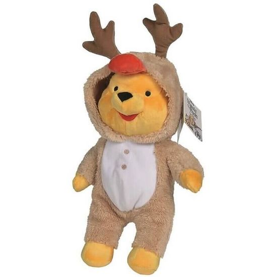 Peluche Winnie L Ourson Deguisement Renne 38 Cm Doudou Disney ...