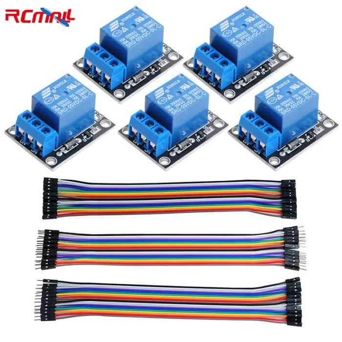 Module de relais SRD 05VDC SL C 1 canal 5V pour Arduino avec fil Dupont ...