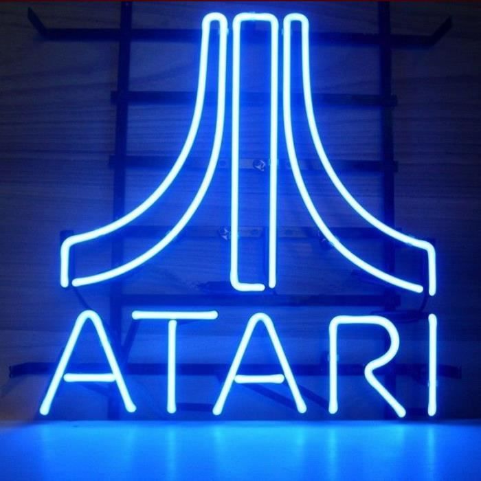 Carte claire 14x10 - signe de néon bleu - lampe néon en Tube de verre ...