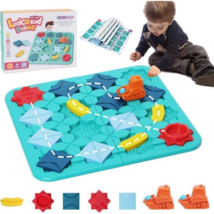 Jeu de societ Jeu de Construction de Route Logique pour Enfants Jeu de rflexion de niveau 4 avec ...