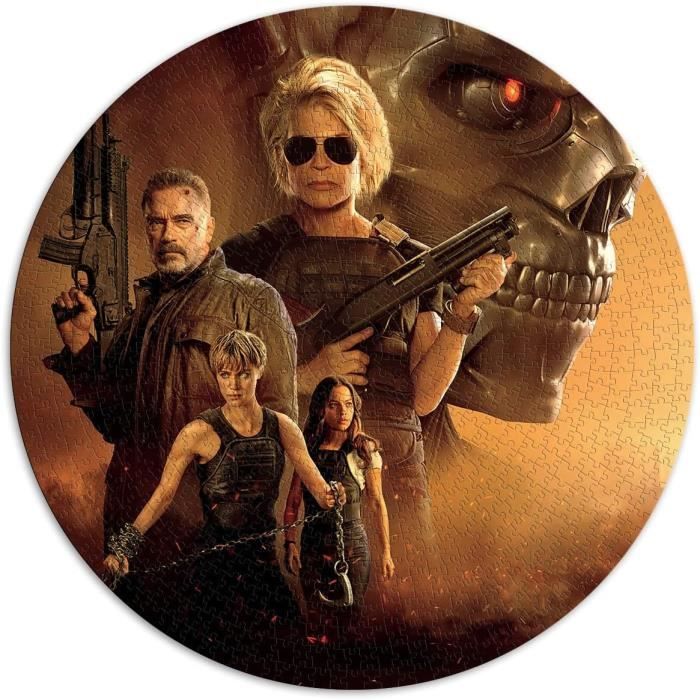 Puzzle 1000 Pièces Terminator T 800 Puzzles Ronds Puzzle Adultes ...