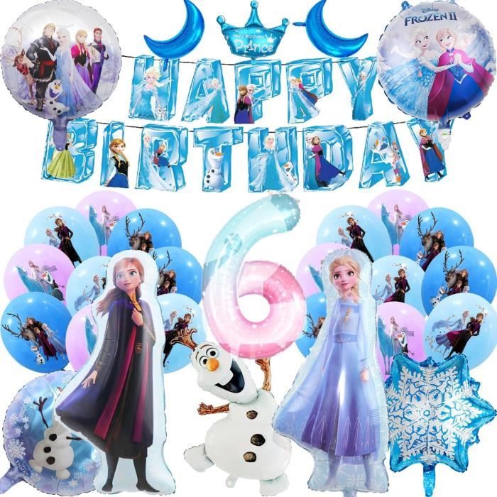 Kit De Décoration De Fête D'Anniversaire La Reine Des Neiges Avec ...