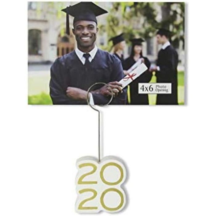 Pince photo dorée métallique 2020, MDF, blanc[1880] - Cdiscount Maison