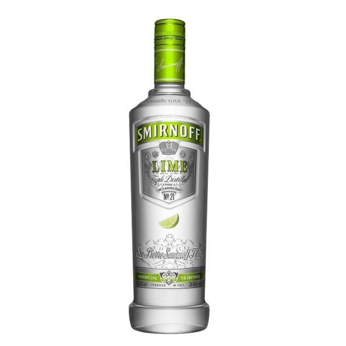 Vodka Smirnoff Lime 1LT - La cave Cdiscount