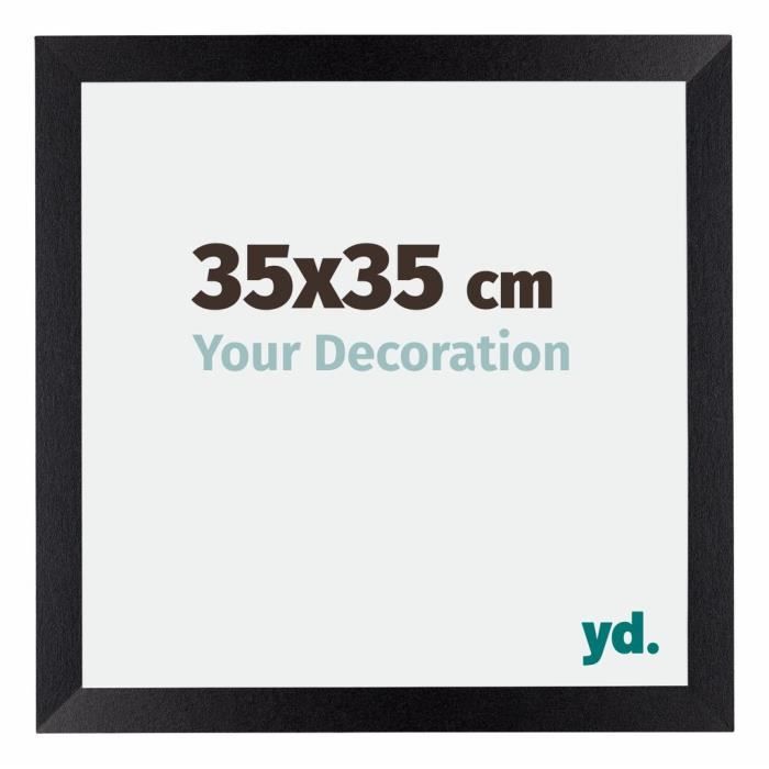 Your Decoration - 35x35 cm - Cadres Photo en MDF Avec Verre Plexiglas - Noir Mat - Mura ...