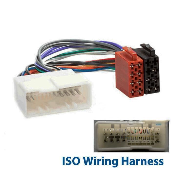 Câble adaptateur d'autoradio ISO 24 broches - Hyundai - Accent Azera ...