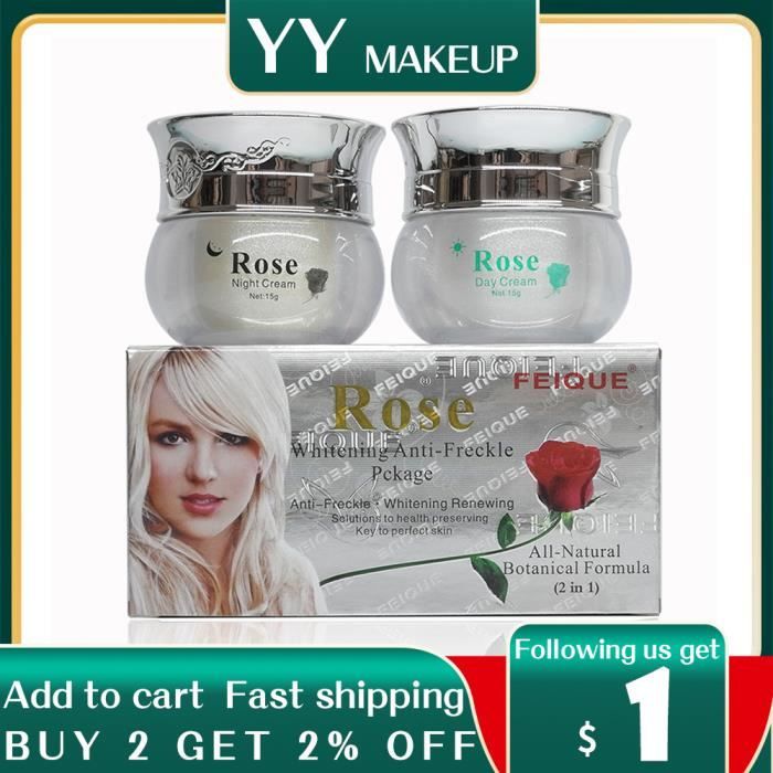 Crème raffinante à la rose pour le visage, Nourrissante, Anti rides ...