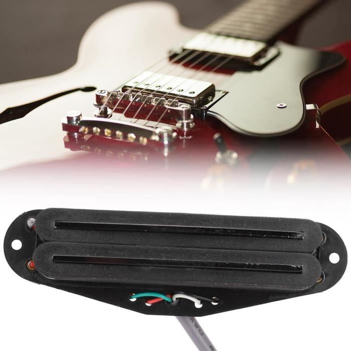 Micro guitare électrique Double rail 4 Cordon Pickup pour guitare 6 ...