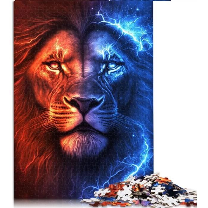 Puzzle 500 Pièces Coloré Galaxy Lion Jigsaw Puzzles Pour Adultes ...