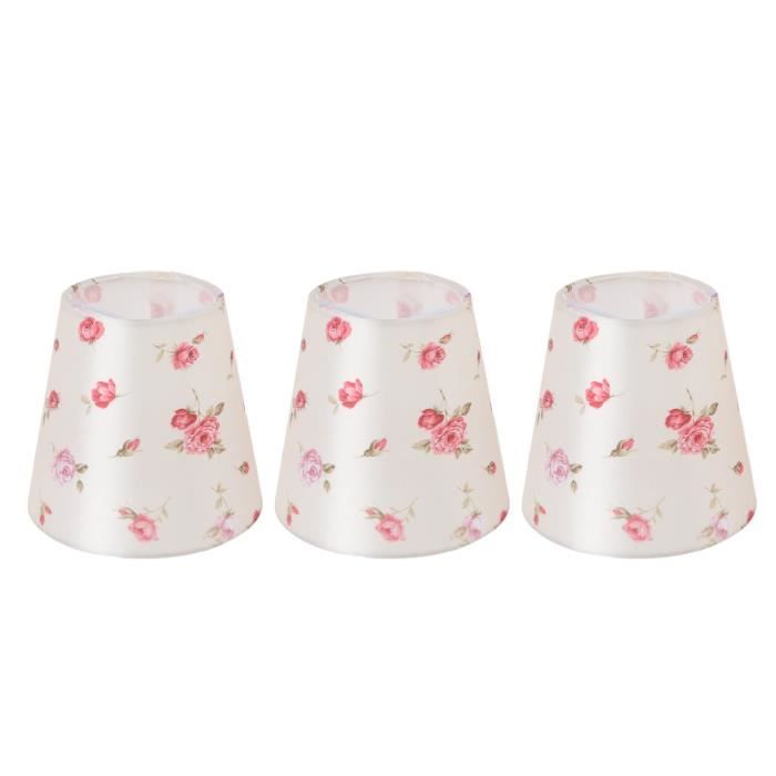 EJ.life E14 Lampshade, Small Flower Fabric Lampshade for Wall Lamp for ...
