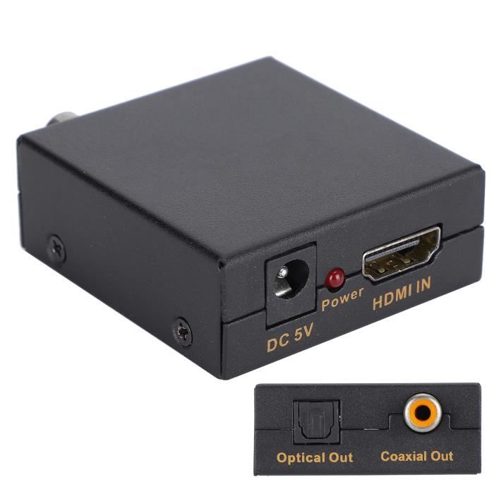 MSA Convertisseur De Sortie Coaxiale Spdif Adaptateur D'Extracteur ...