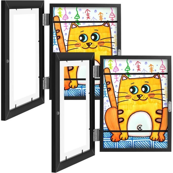 2pcs Cadres Dessins Enfant A4, Cadre D'art, Cadre Photo à Changer Pour ...