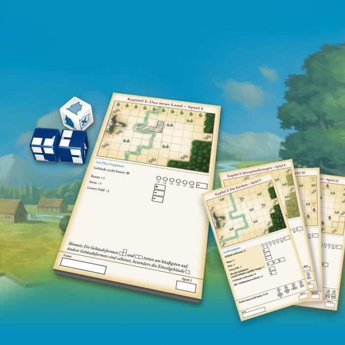 Jeu de dés My City Roll & Write - KOSMOS - Créez une ville unique - 1 à ...