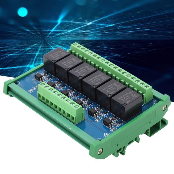 Module relais 6 canaux Module de Relais d'Isolement à Optocoupleur 6 Canaux Module de Relais 5V ...