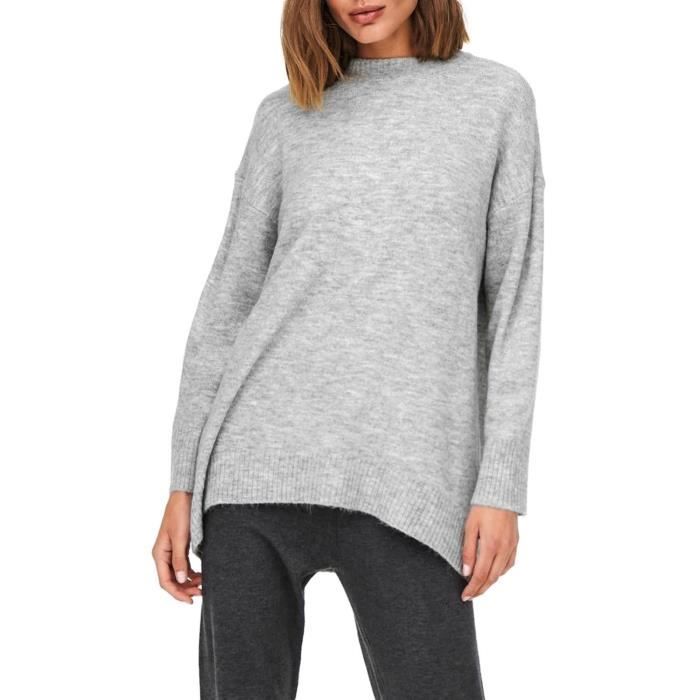 Pull Only Silja Gris pour Femme Gris - Cdiscount Prêt-à-Porter
