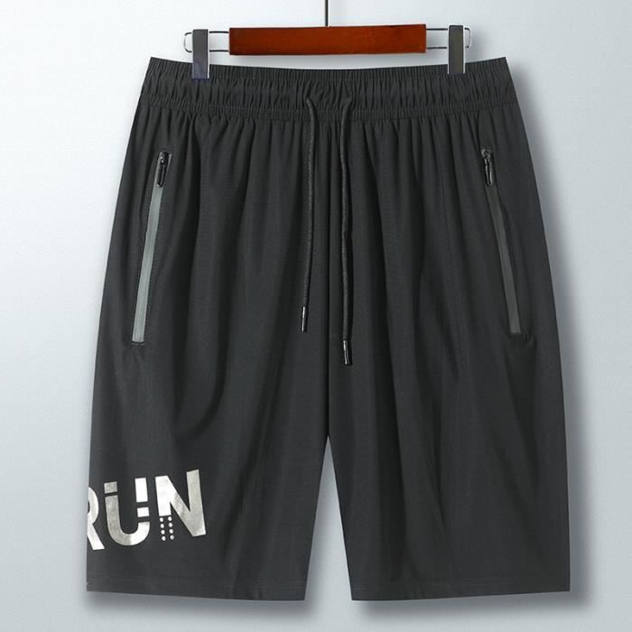 Short de sport - MARQUE - Homme - Running - Léger et respirant - Noir ...