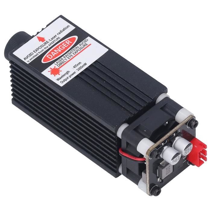 Qiilu Module de découpe laser CNC Module de découpe laser 405nm 1600mW ...