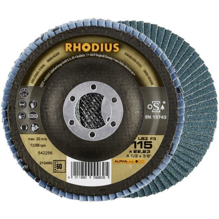 Disque segmenté - Rhodius - 210662 LSZ F3 - Diamètre 115 mm - Ø de ...