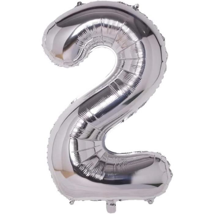 Globe Nombre Argent 110 Cm Géant Globe Mylar Grand Idéal Pour Fête ...