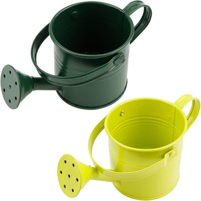 Lot De 2 Arrosoirs En Métal Pour Enfants,Pot D'Eau De Jardinage,Seau D ...